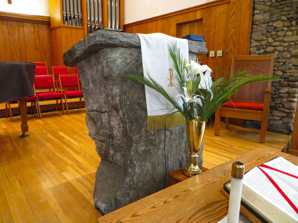 Historic Stone Pulpit - Banner Elk Presbyterian Church